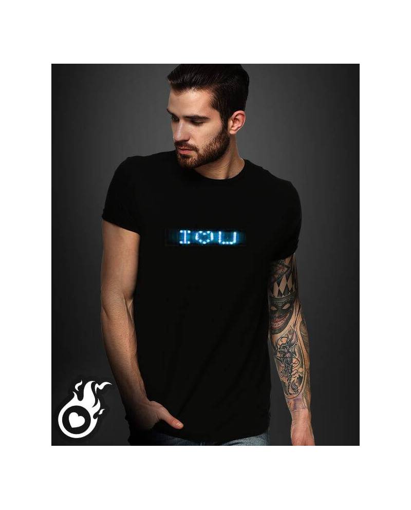 Blue LED Message Tee-Shirt, & Other LED T-Shirts