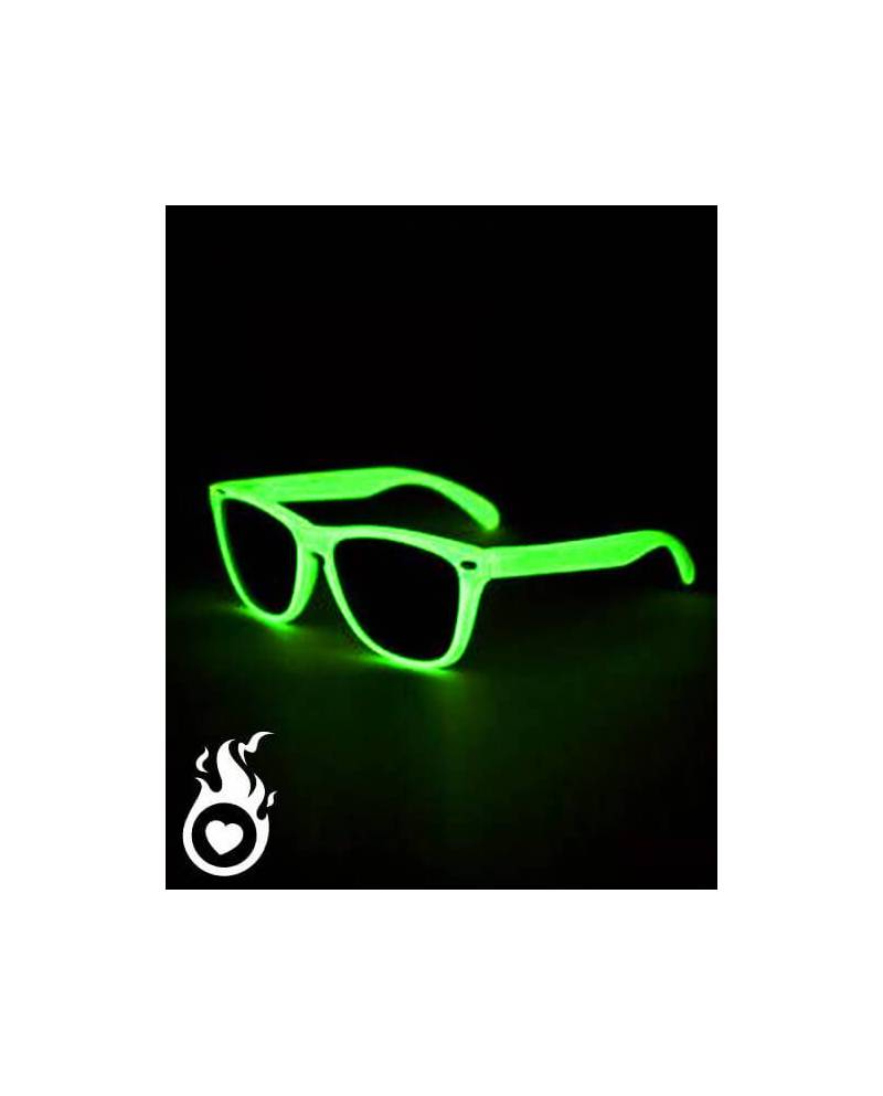 Lunettes Fluo, Stylées En Vert Lumineux