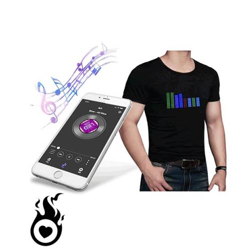 Customizable LED T-Shirt - Heart JacKing
