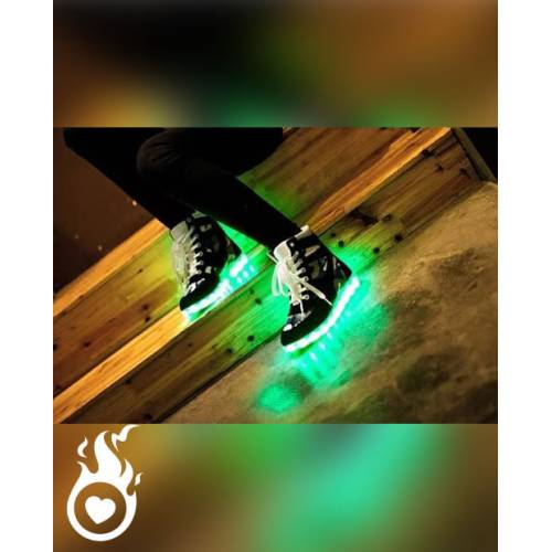 High Camo LED Shoes