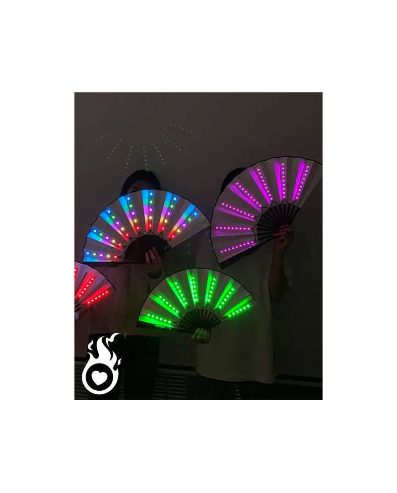 Light-Up LED Fan: Ideal for Festivals! FREE & Fast LED Fan Shipping