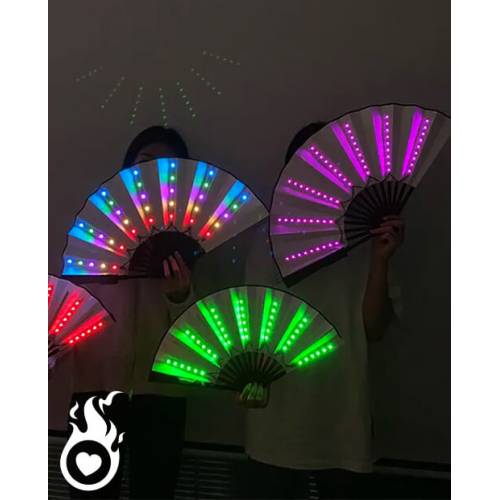 Light-Up LED Fan: Ideal for Festivals! FREE & Fast LED Fan Shipping