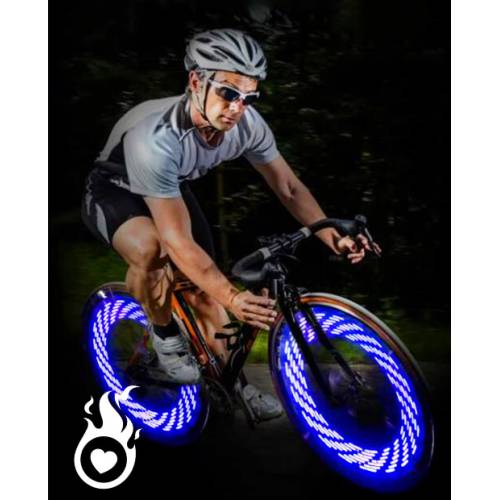 Light-Up LED Wheels: Ideal for Cycling at Night! FREE LED Wheels Deliv